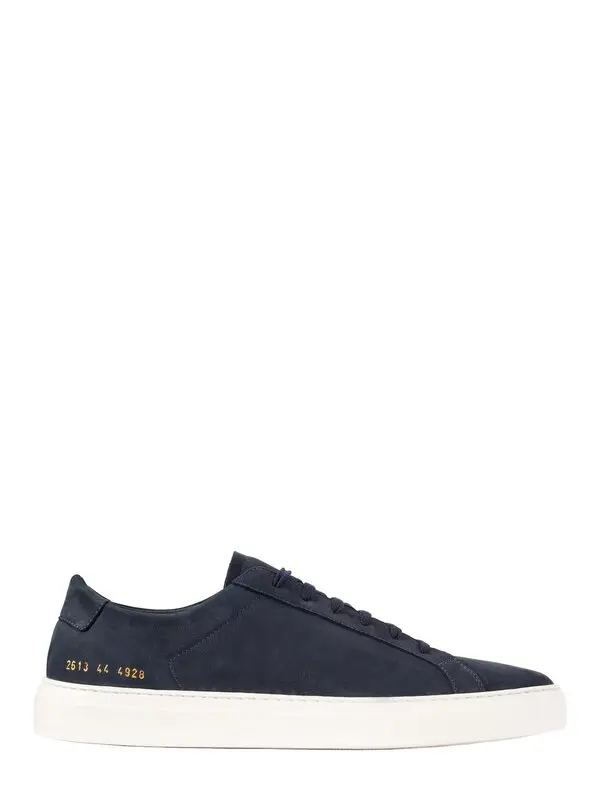 COMMON PROJECTS Achilles Nubuck Sneakers - Navy