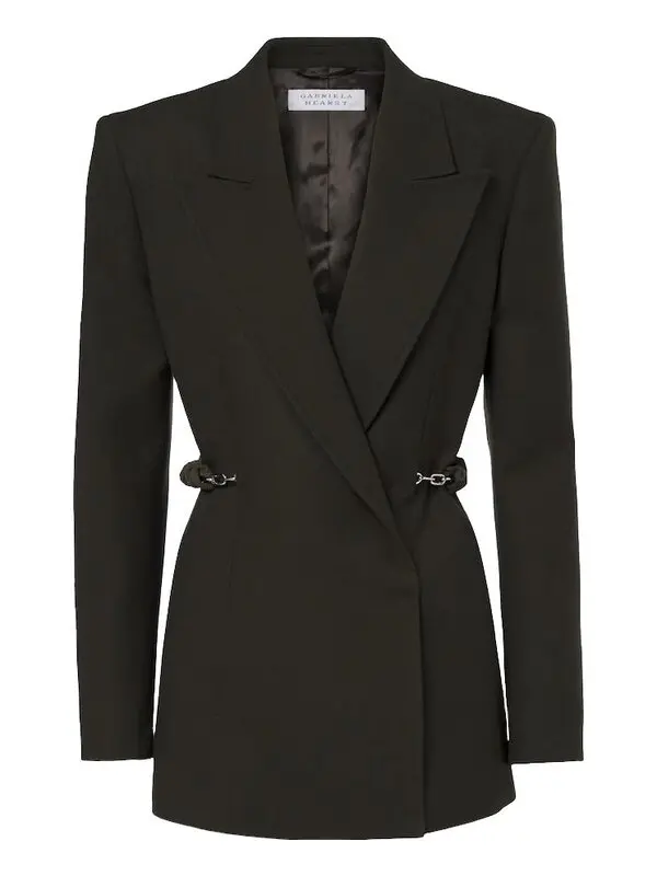 Gabriela Hearst Epona Chain-detail Virgin Wool Blazer - Green