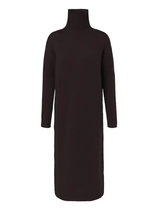 Max Mara Wool And Cashmere Sweater Dress - Brown