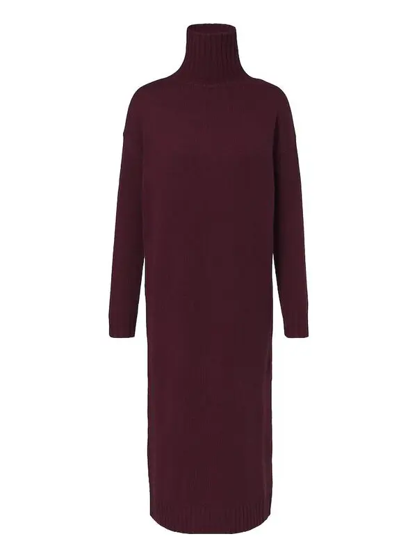 Max Mara Wool And Cashmere Sweater Dress - Burgundy