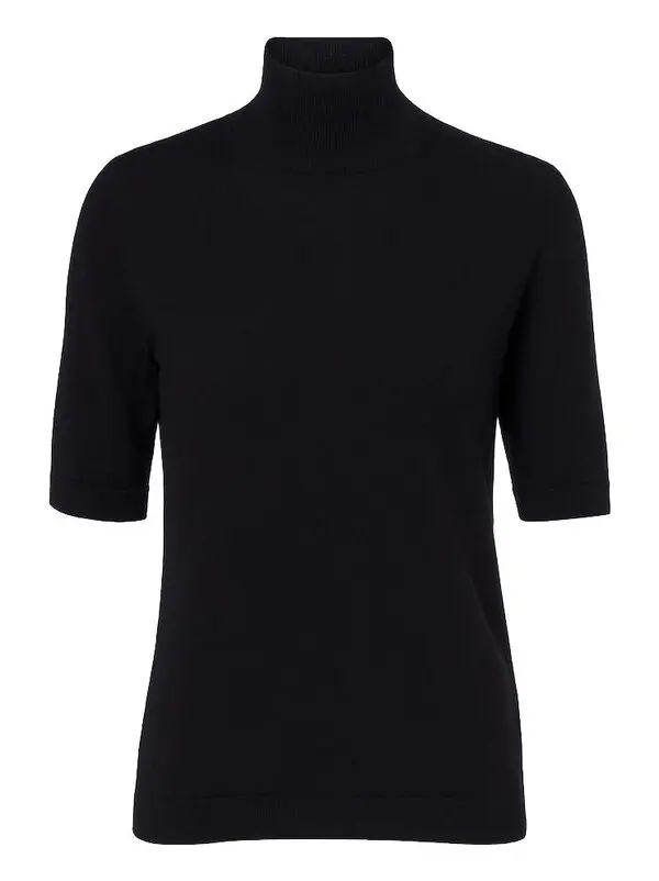 Max Mara Wool Turtleneck Sweater - Black