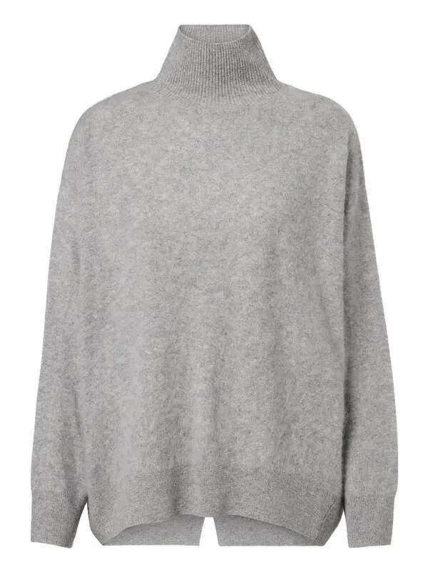 Max Mara Wool Turtleneck Sweater - Grey