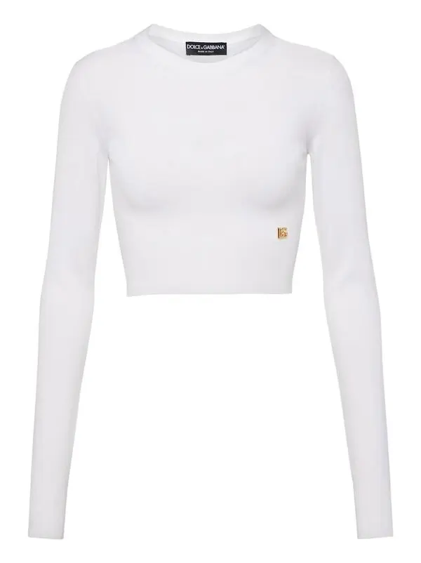 Dolce & Gabbana Silk-blend Sweater - White