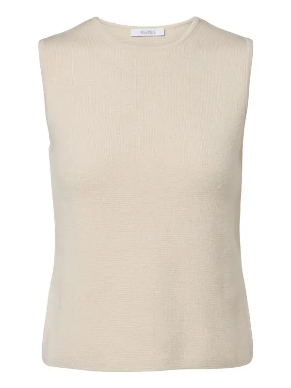 Max Mara Wool And Cashmere Sweater Vest - Beige
