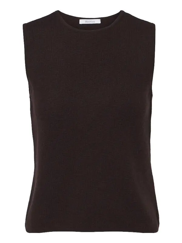 Max Mara Wool And Cashmere Sweater Vest - Brown