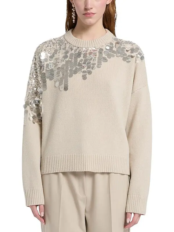 Marella Mllcalcio Wool Sweater - Turtledove