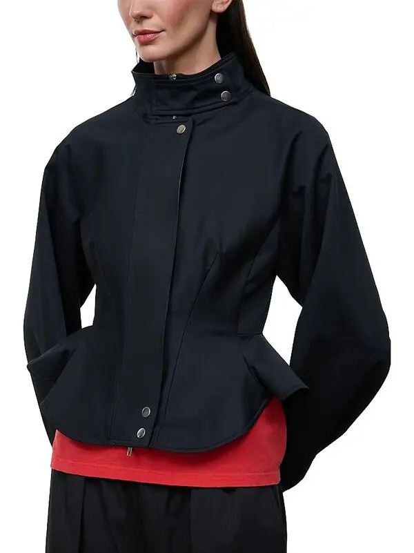 Staud Archie Peplum Jacket - Black