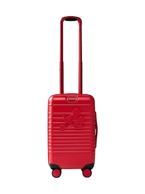 BEIS The Disney Small Carry On Roller Suitcase - Mickey Mouse Red