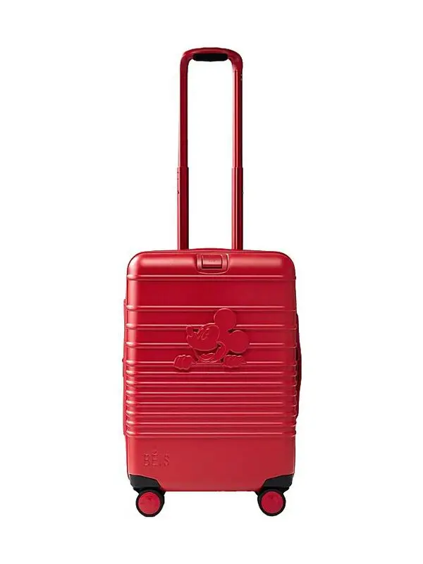 BEIS The Disney Carry On Roller Suitcase - Mickey Mouse Red