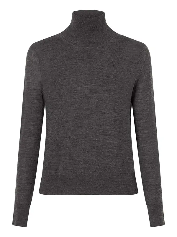 NILI LOTAN Larking Cashmere Turtleneck Sweater - Anthracite