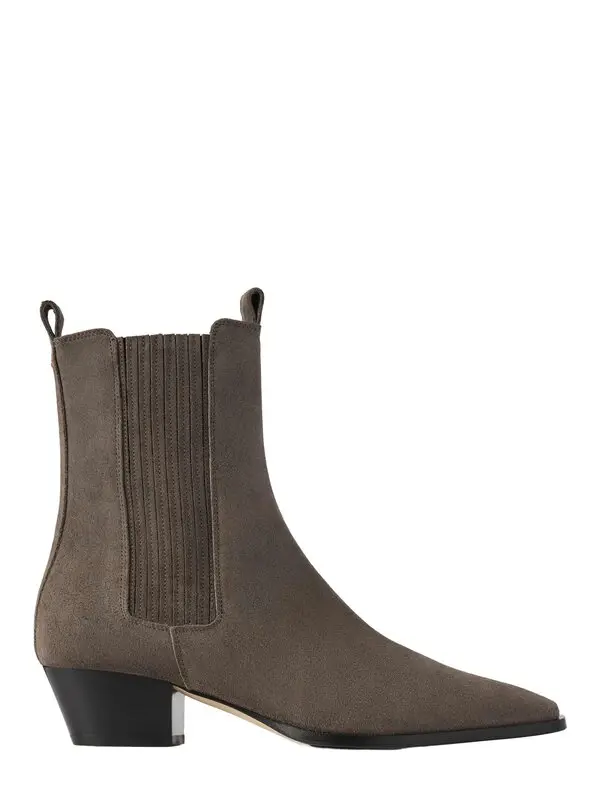 AeydĒ Agata 40 Suede Ankle Boots - Gray