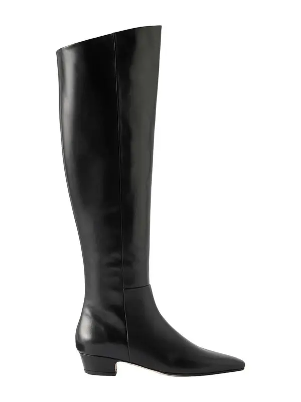 AeydĒ Ilaria Leather Knee-boots - Black