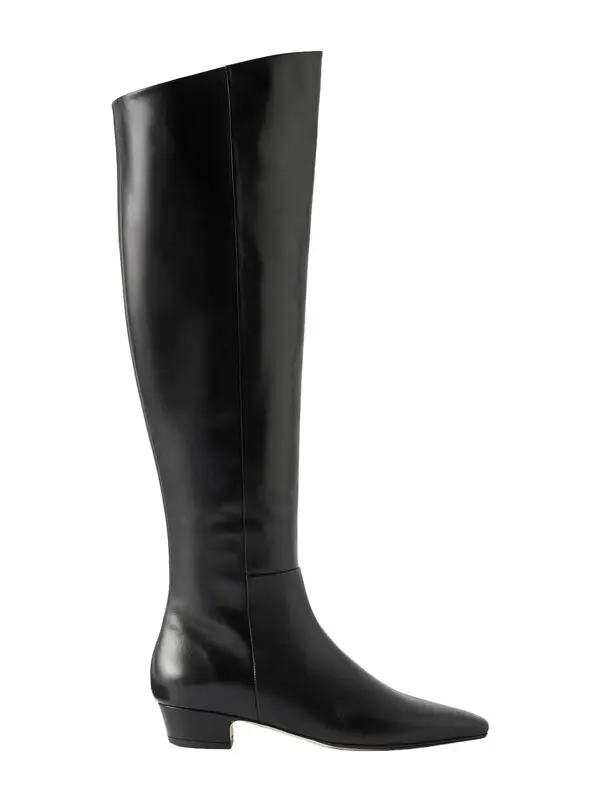 AeydĒ Ilaria Leather Knee-boots - Black