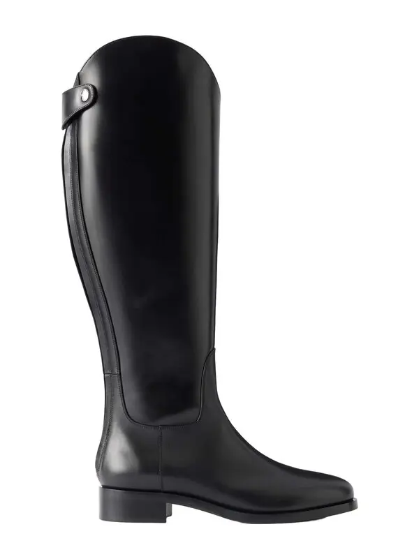 AeydĒ Hector 15 Leather Knee Boots - Black