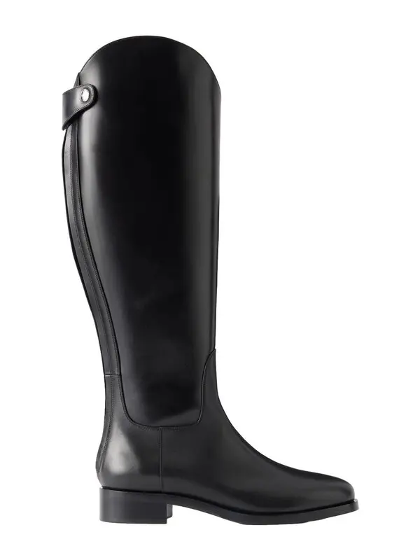AeydĒ Hector 15 Leather Knee Boots - Black
