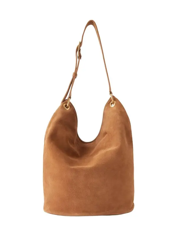 NILI LOTAN Cooper Suede Shoulder Bag - Tan