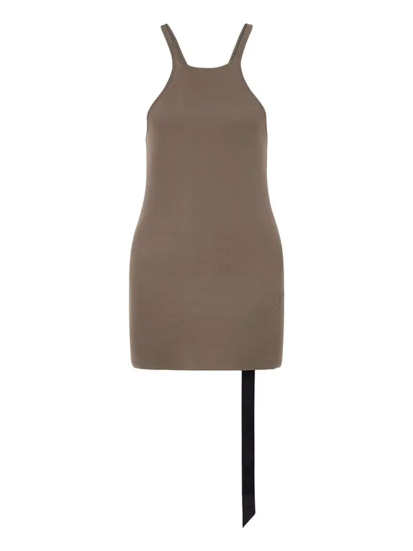 Rick Owens Frayed Cotton-jersey Tank - Gray