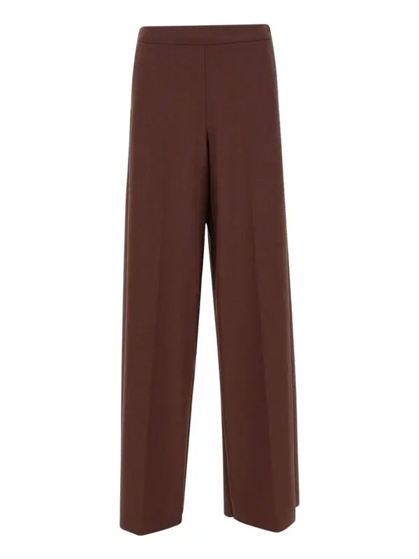 Marella High-waisted Palazzo Pants Ghinea - Brown
