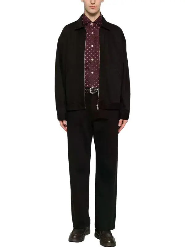 Eleventy Polka-dot Long-sleeve Shirt - Red