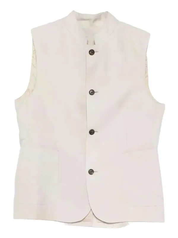 Eleventy Patch-pocket Waistcoat - Neutrals