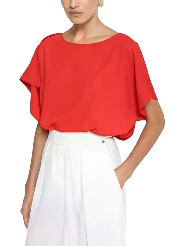 NISSA Short Sleeve Top - Red