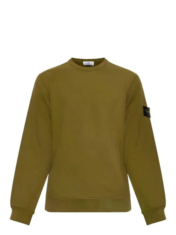 Stone Island Logo-patch Sweater - Green