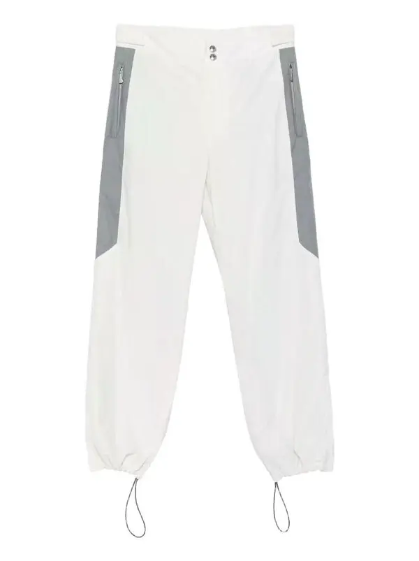Eleventy Contrast-panel Trousers - White
