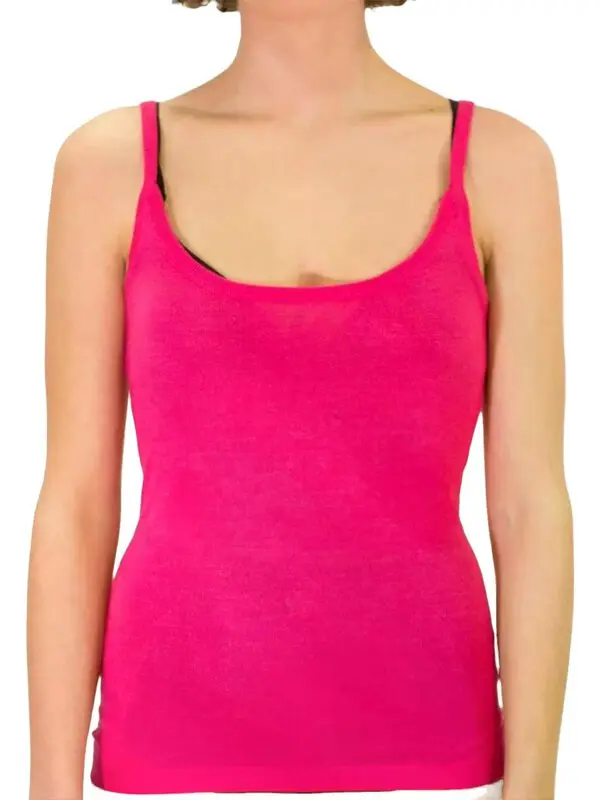 LA ROSE Scoop-neck Tank Top - Pink