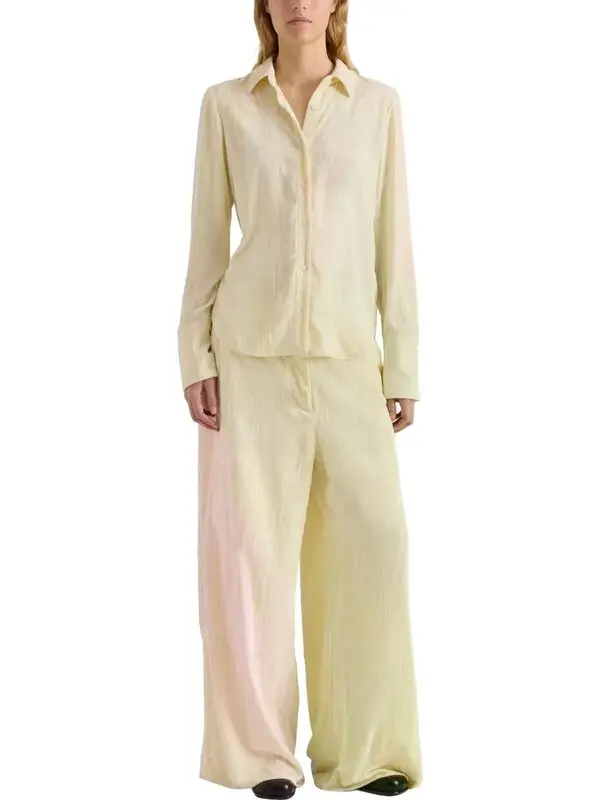 Proenza Schouler White Label Meadow Crushed-velvet Trousers - Neutrals