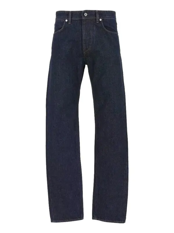 Stone Island J100005 Indigo Denim-rinsed Regular-straight-fit Five-pocket Jeans - Blue