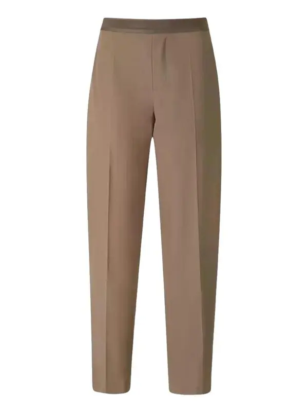 Alexander Wang Logo-waistband Tailored Trousers - Neutrals