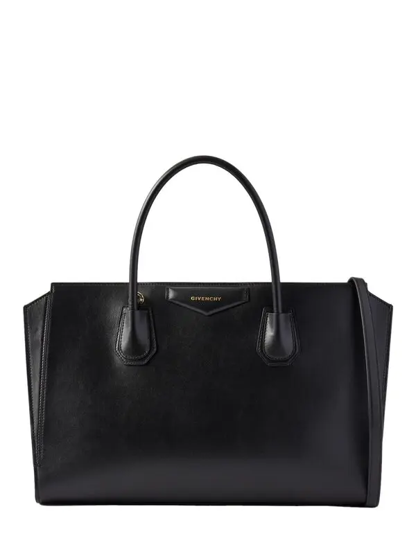 Givenchy Antigona Catchall Medium Leather Shoulder Bag - Black