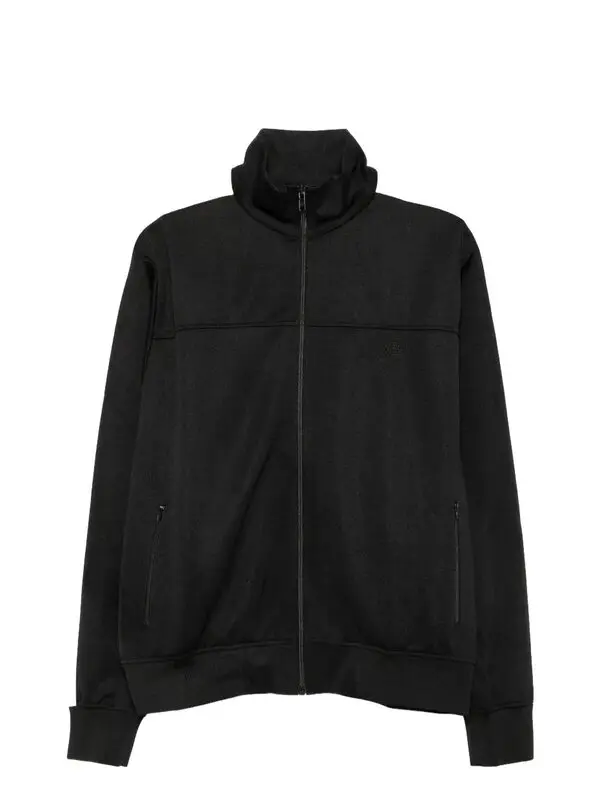 MAISON MARGIELA Side-stripe Zip-up Sweatshirt - Black