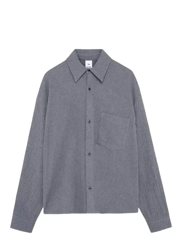 WON HUNDRED Maza Patch-pocket Shirt - Grey