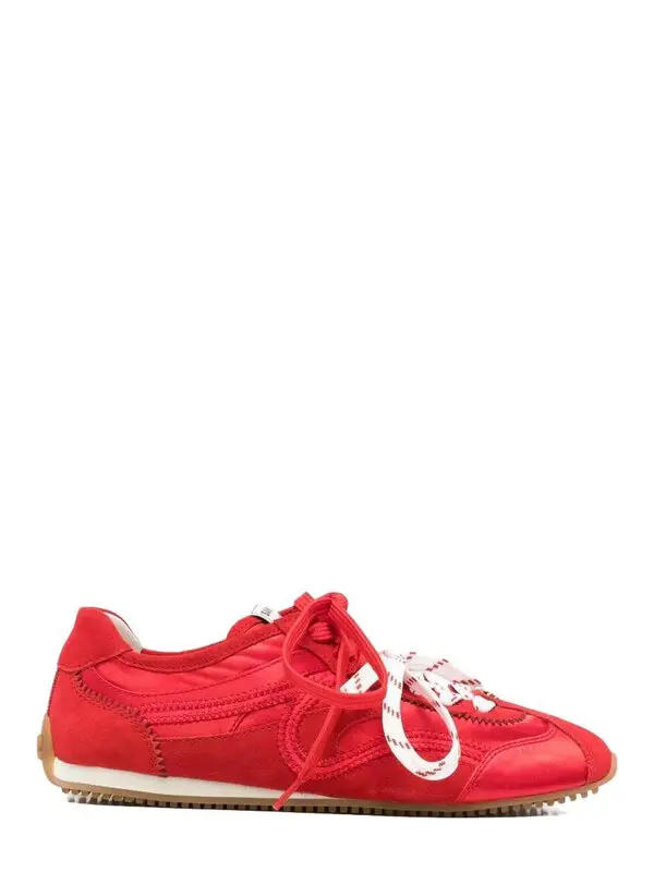 Sandro Panelled Round-toe Sneakers - Red