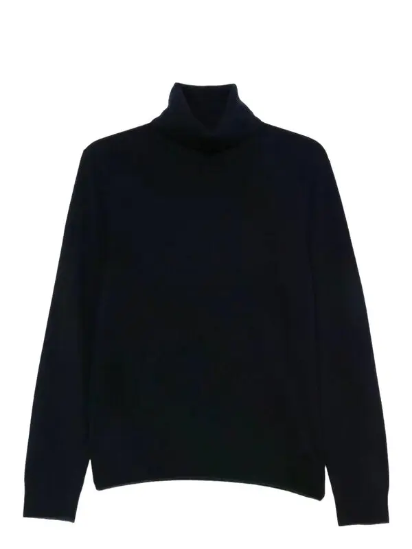 Sandro Cashmere Turtleneck Sweater - Blue