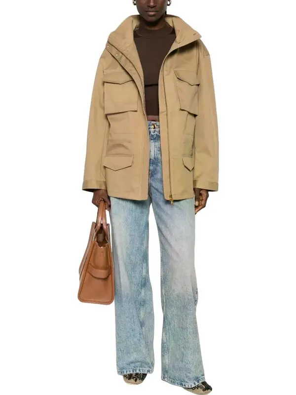 Sandro Chest-pocket Coat - Brown