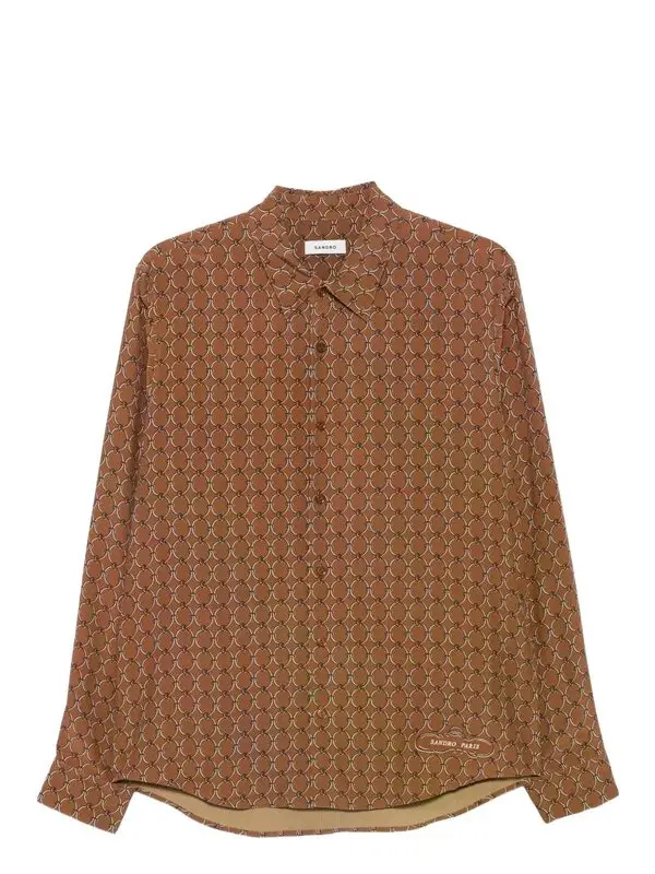 Sandro Long-sleeve Shirt - Brown