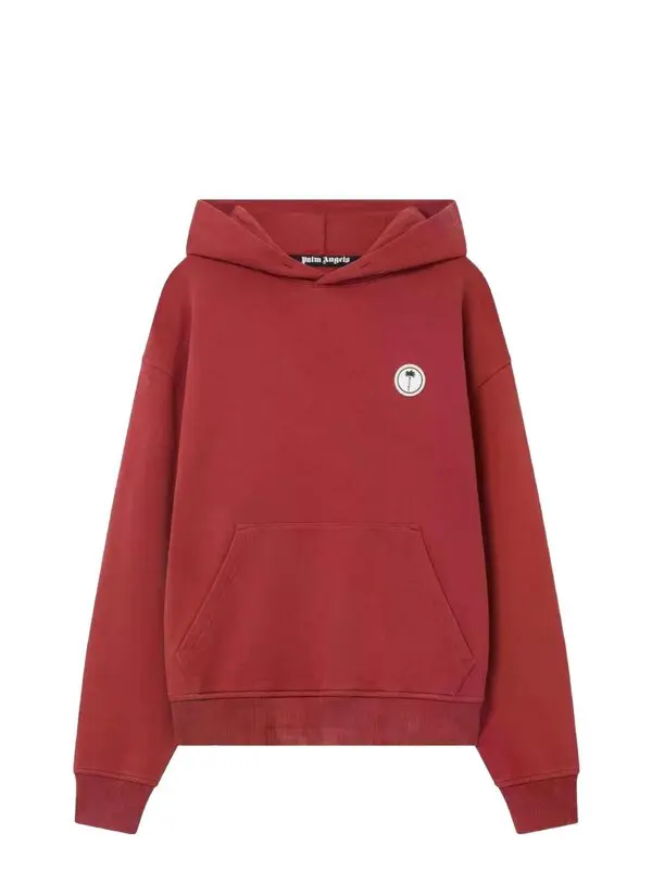 Palm Angels Palm Tree Patch Hoodie - Red
