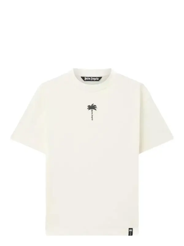 Palm Angels Palm Tree-print T-shirt - Neutrals
