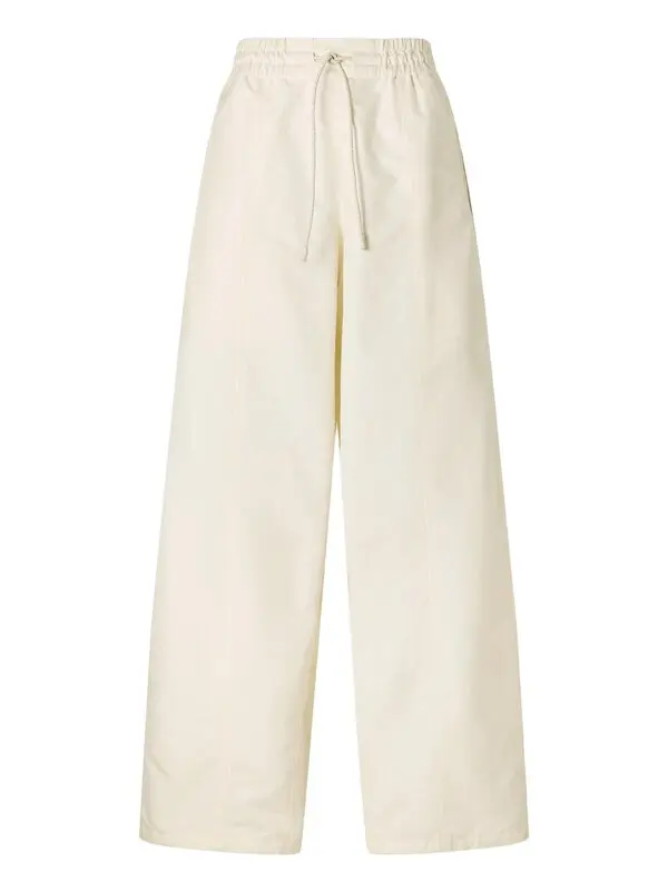 Bottega Veneta Cotton-canvas Wide-leg Pants - Neutrals