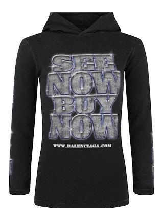 Balenciaga See Now Buy Now T-shirt - Faded/black