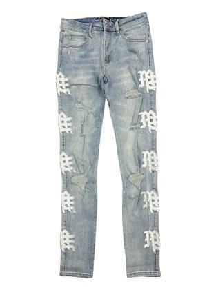 Mixed Emotion Sea Monogram Denim - Blue