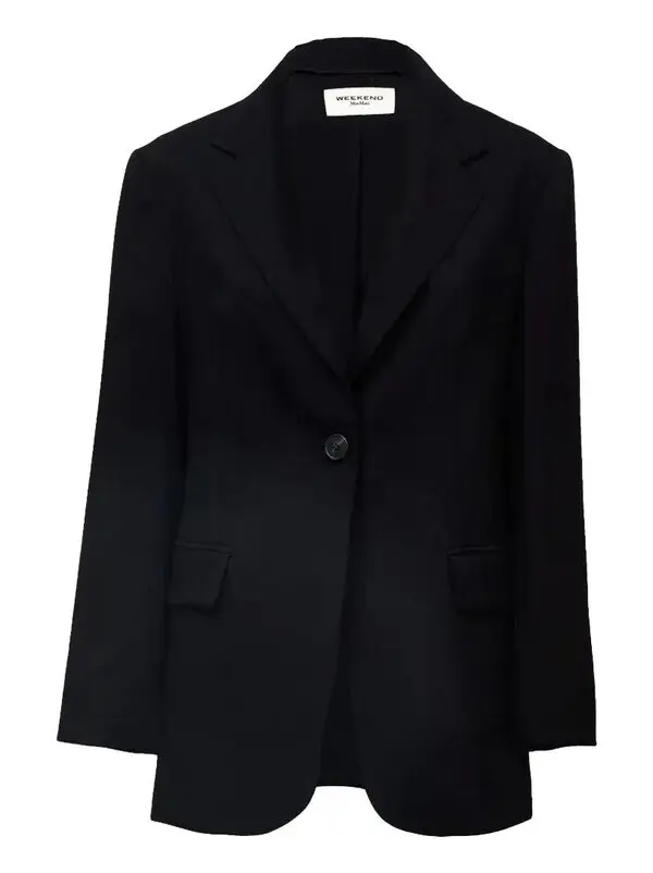 Max Mara Asta Single-breasted Wool Blazer - Black