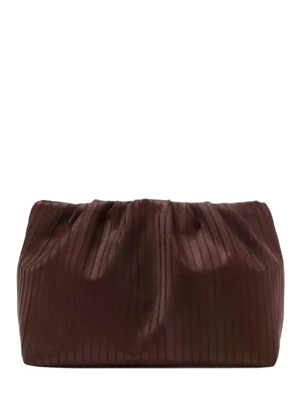 ERES Soiree Paradise Ruched Clutch Bag - Brown
