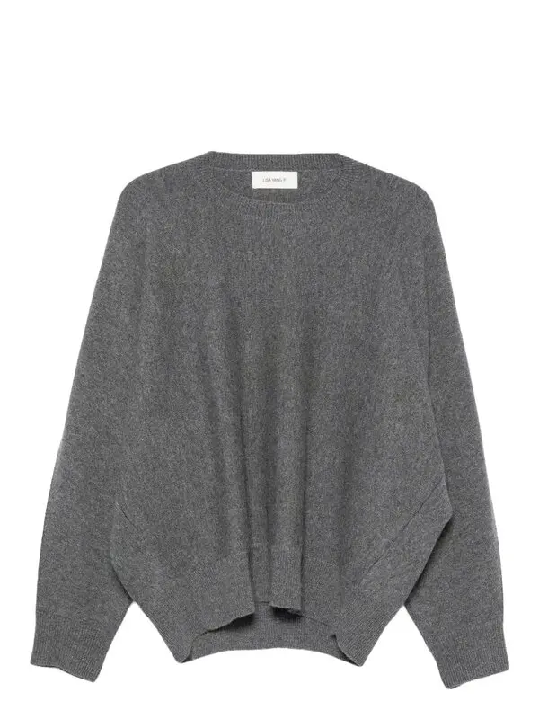 LISA YANG Haily Short-sleeve Sweater - Grey