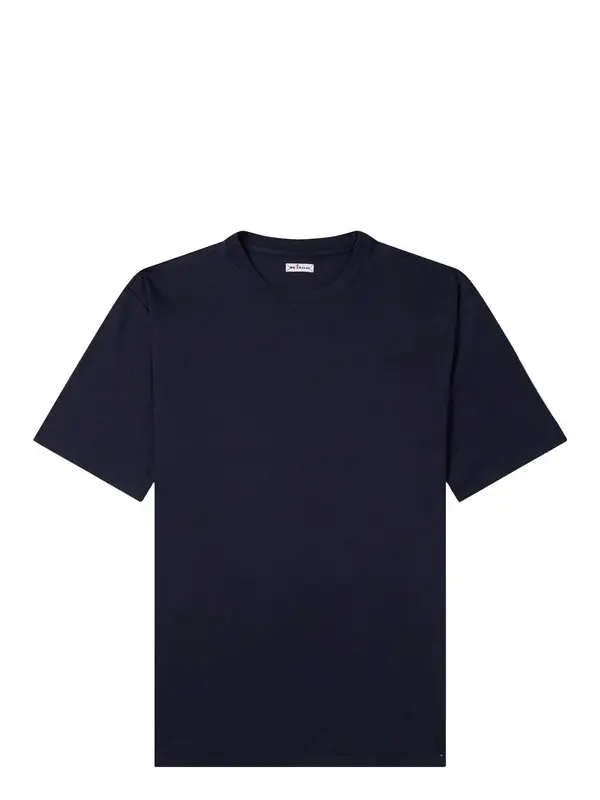 Kiton Cotton-jersey T-shirt - Blue