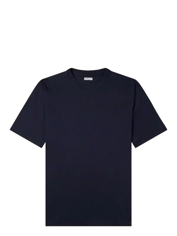 Kiton Cotton-jersey T-shirt - Navy