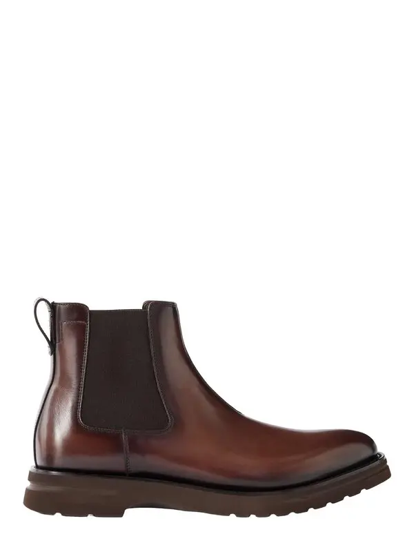 Berluti Alessio Leather Chelsea Boots - Brown