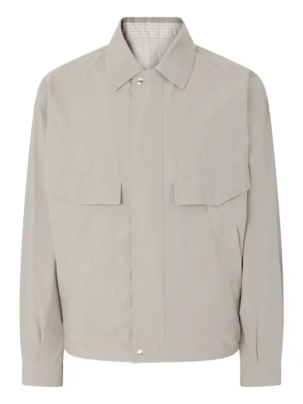 THE ROW Vana Cotton-poplin Overshirt - Light Gray
